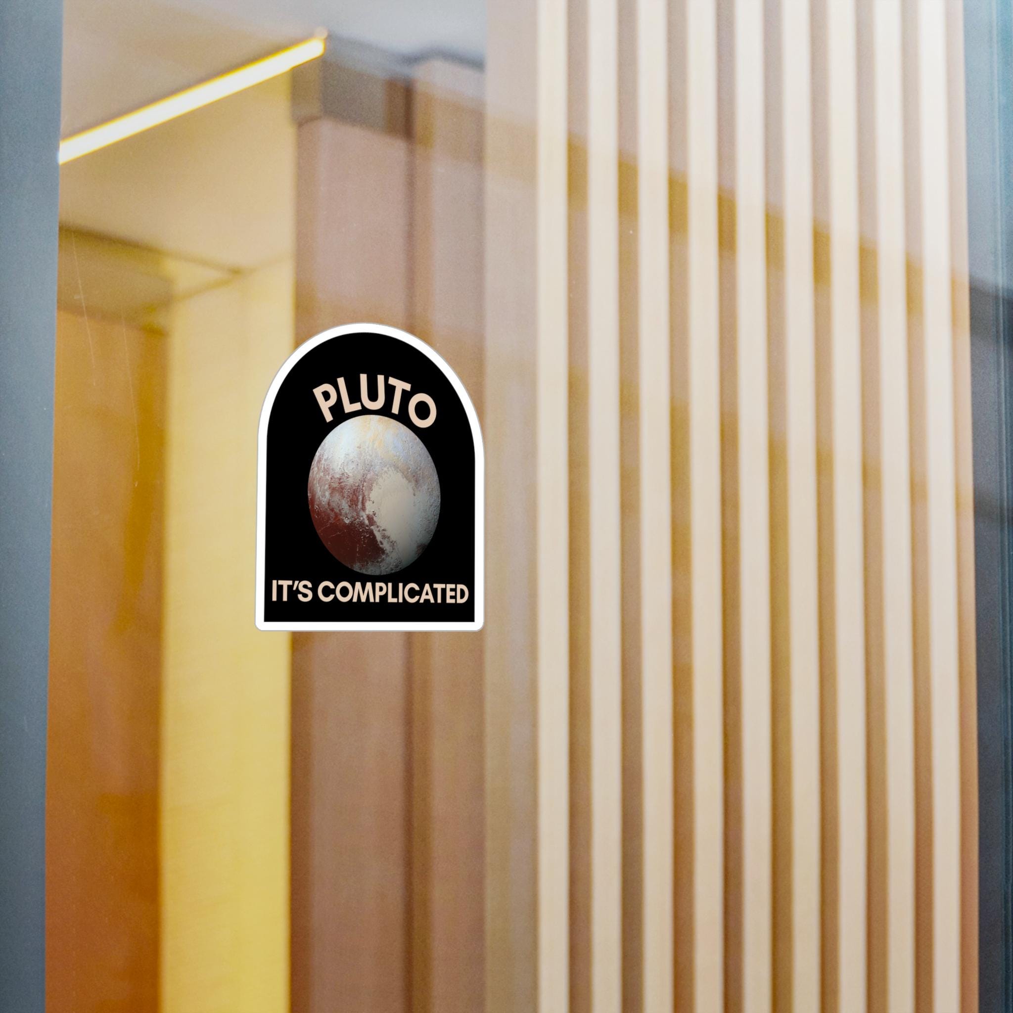 Pluto It's Complicated Sticker Funny Astrophysics Science Planets Solar ...