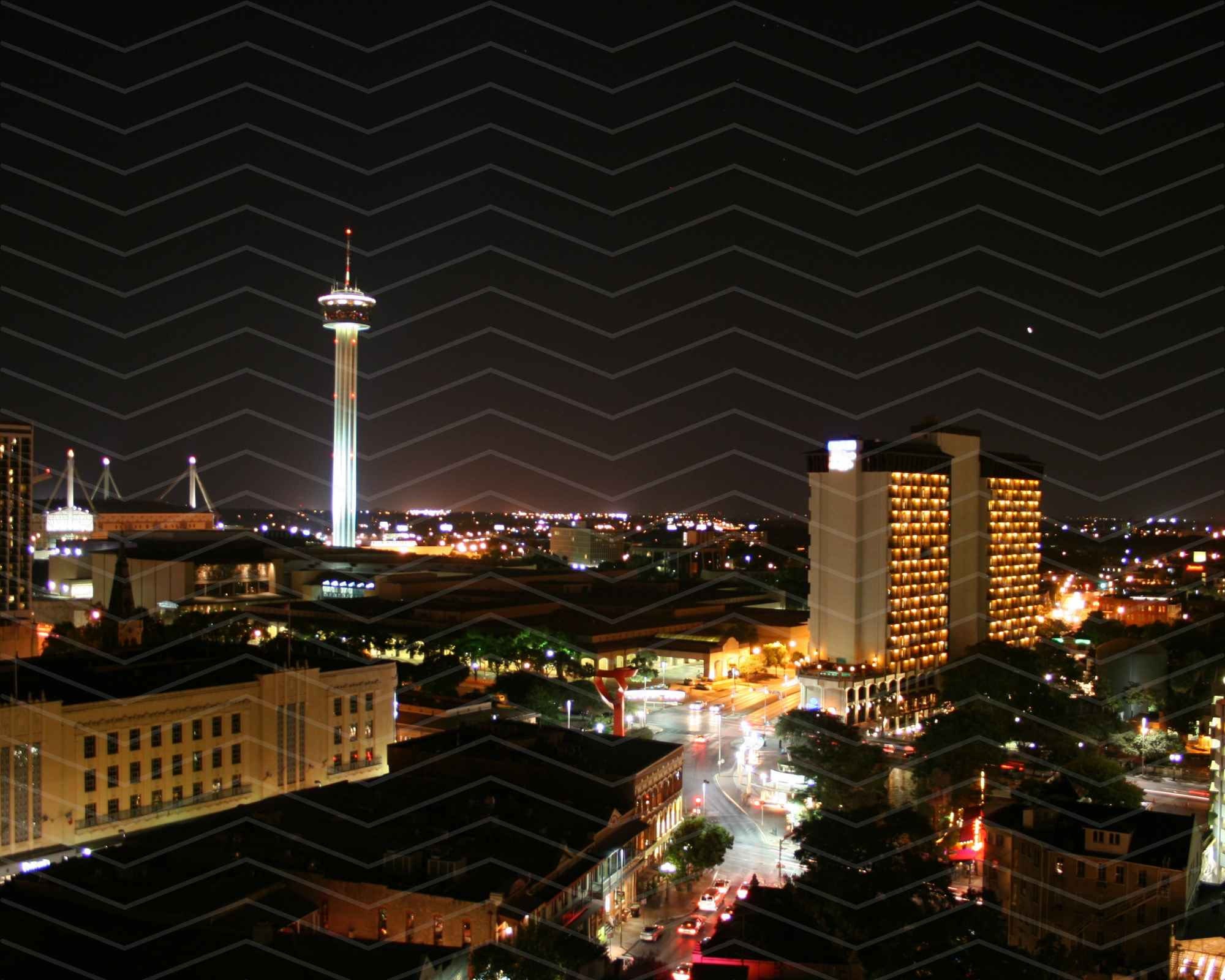 City Lights Color Photography Print Tower of the Americas San Antonio ...