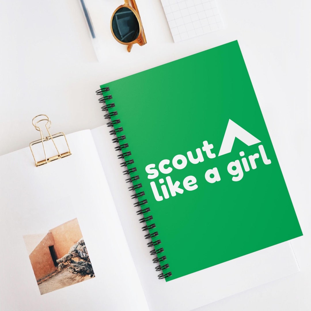 Scout Like A Girl Notebook Kitsch Girl Scout Daisy Brownie Junior ...