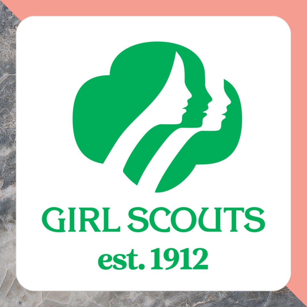 Girl Scout Sticker Vintage Logo Girl Scout Gift Girl Power Decal ...