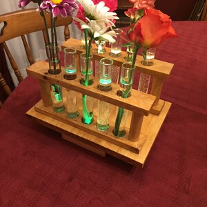 Wedding Centerpiece, Chemistry Theme, Test Tube Holder With Leds, Color ...