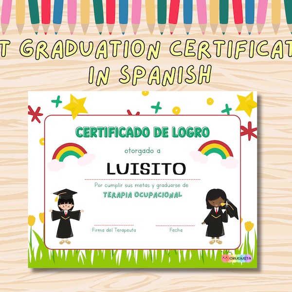 Therapy Graduation Certificate - Etsy
