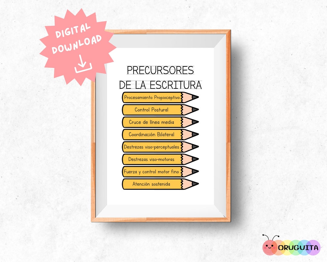 Precursors of Handwriting Poster in Spanish Occupational Therapy ...