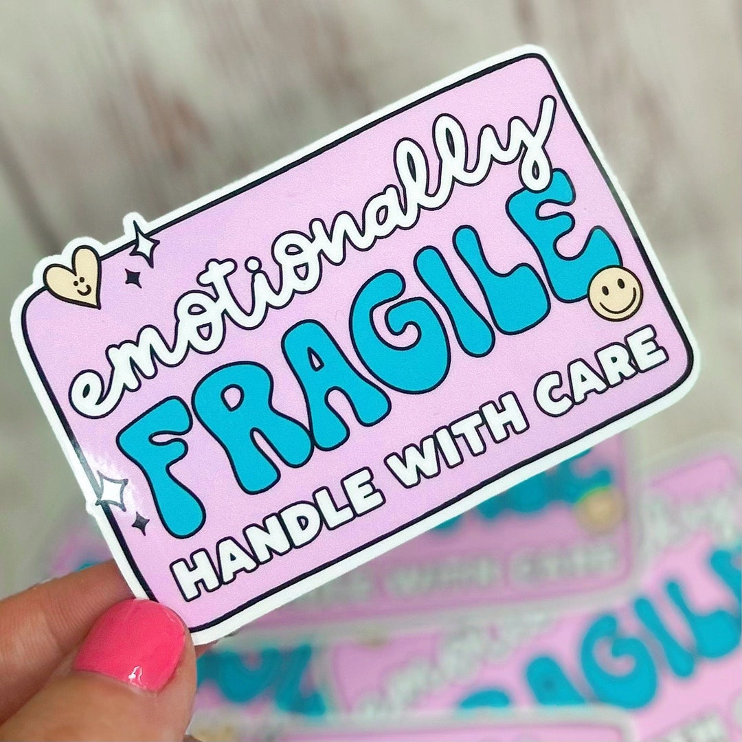 Emotionally Fragile Sticker - Etsy