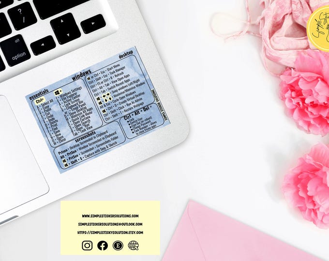 Excel (for Windows PC) Cheat Sheet Reference Guide Shortcut No-residue ...