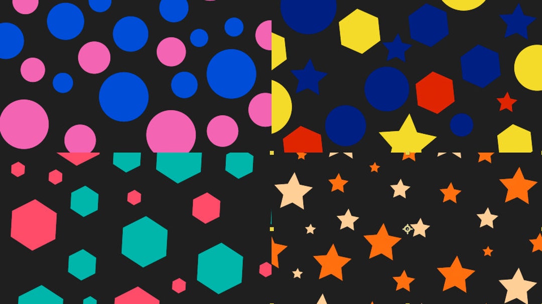 4 Shapes Animated Background for Twitch, Stream Overlay, Looped ...
