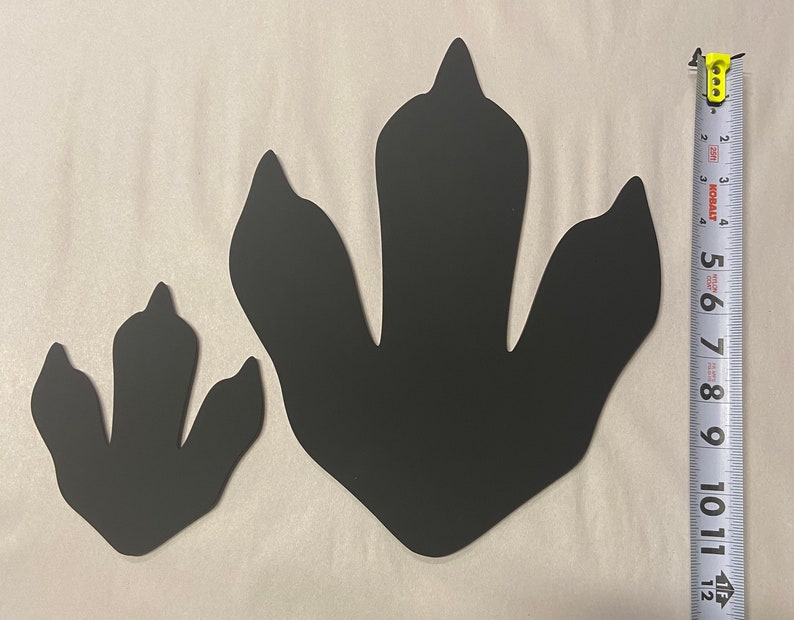 Dino Foot Prints | 6" or 12" Tall 1/8" Thick MDF Signage | Nursery ...