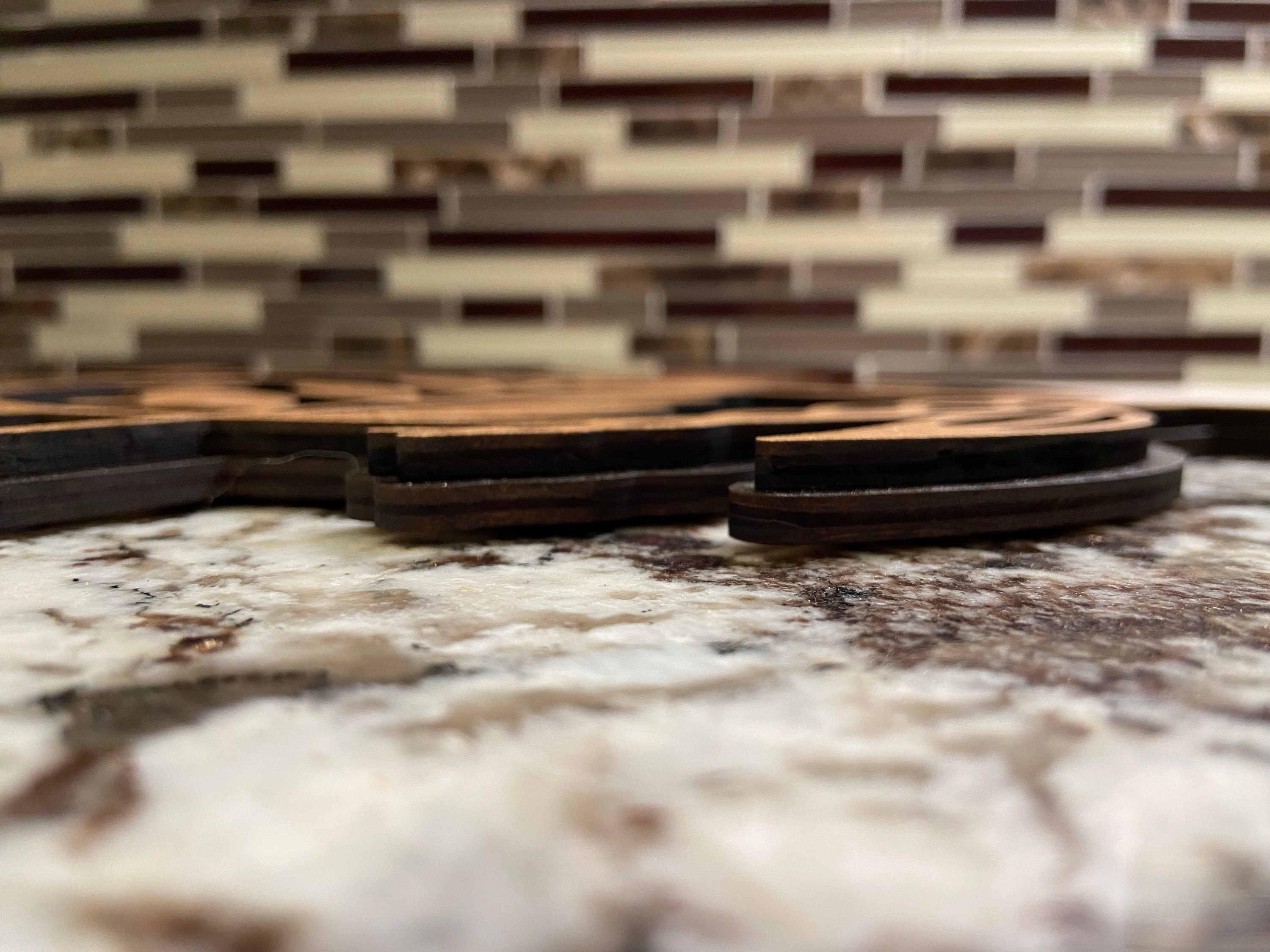 Osage Shield, Oklahoma State Flag Symbol, 2 Layer Wood Laser Cut Decor ...