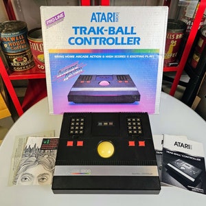 Collectible Atari 5200 Super System 4 Port Console W/ Trak-ball Controller, 15 Video Cartridges ...