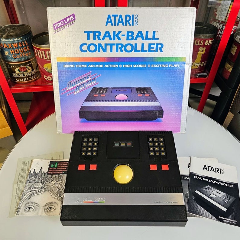 Collectible Atari 5200 Super System 4 Port Console W/ Trak-ball ...