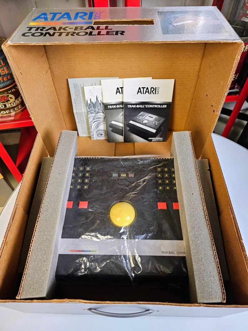 Collectible Atari 5200 Super System 4 Port Console W/ Trak-ball ...