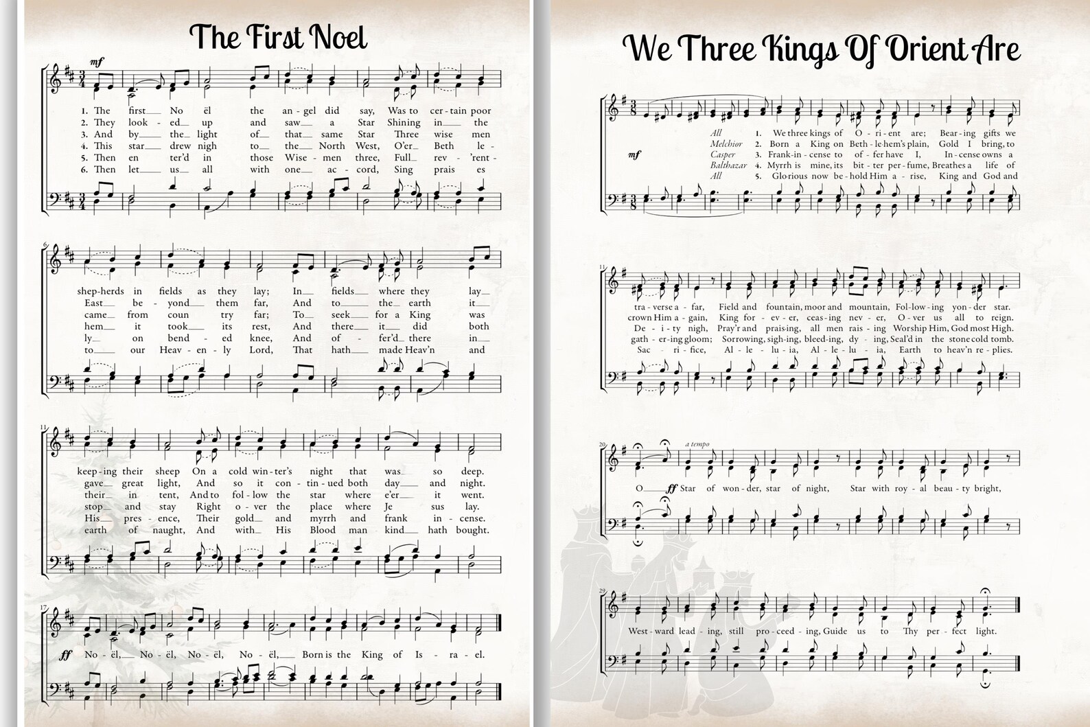 Christmas Caroling Song Book | Classic Holiday & Vintage Traditional ...