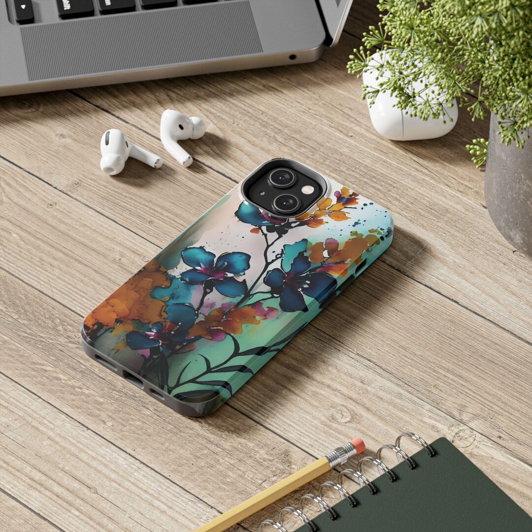 Wildflower Abstract Alcohol Ink-designed Phone Case - Unique Floral ...
