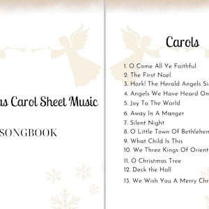 Christmas Caroling Song Book | Classic Holiday & Vintage Traditional ...