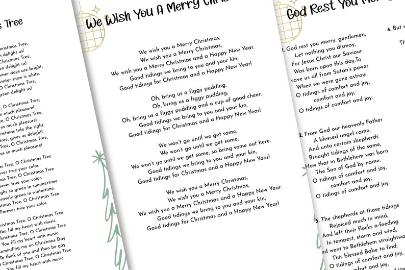 20 Christmas Songbook Karaoke Lyrics | Classic Holiday & Vintage ...