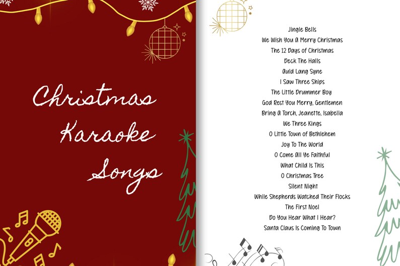 20 Christmas Songbook Karaoke Lyrics | Classic Holiday & Vintage ...