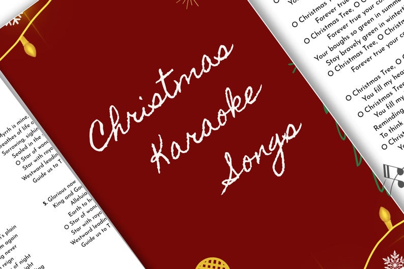 20 Christmas Songbook Karaoke Lyrics | Classic Holiday & Vintage ...