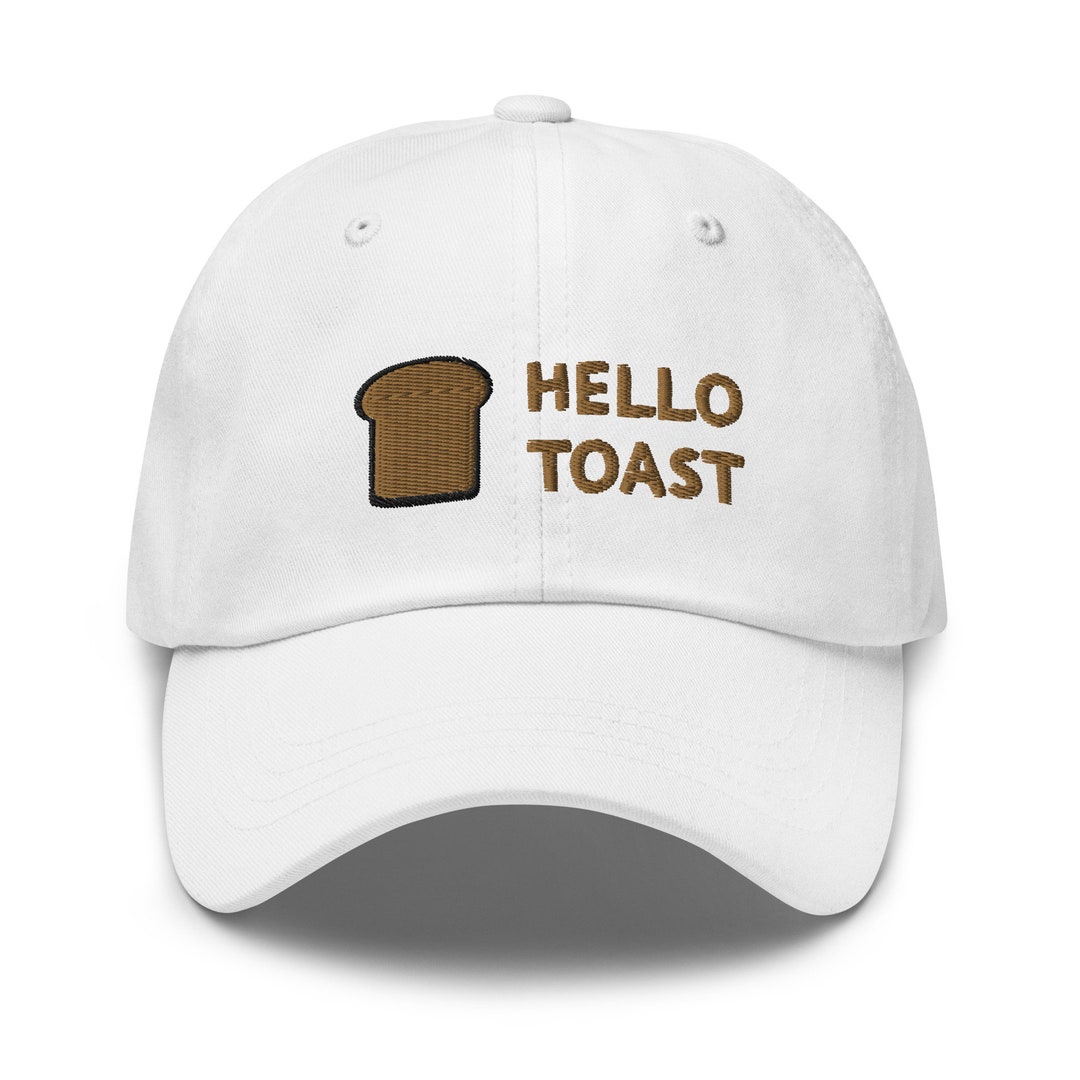 Hello Toast Hat | Funny Hat | Jimmy Neutron Movie Hat | Embroidered Dad ...