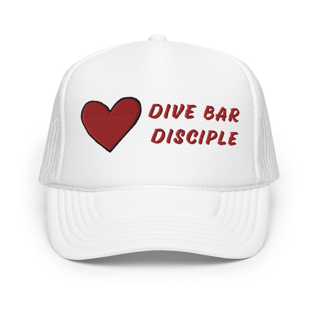 Dive Bar Disciple Foam Trucker Hat | Funny Drinking Hat | Coors Busch ...