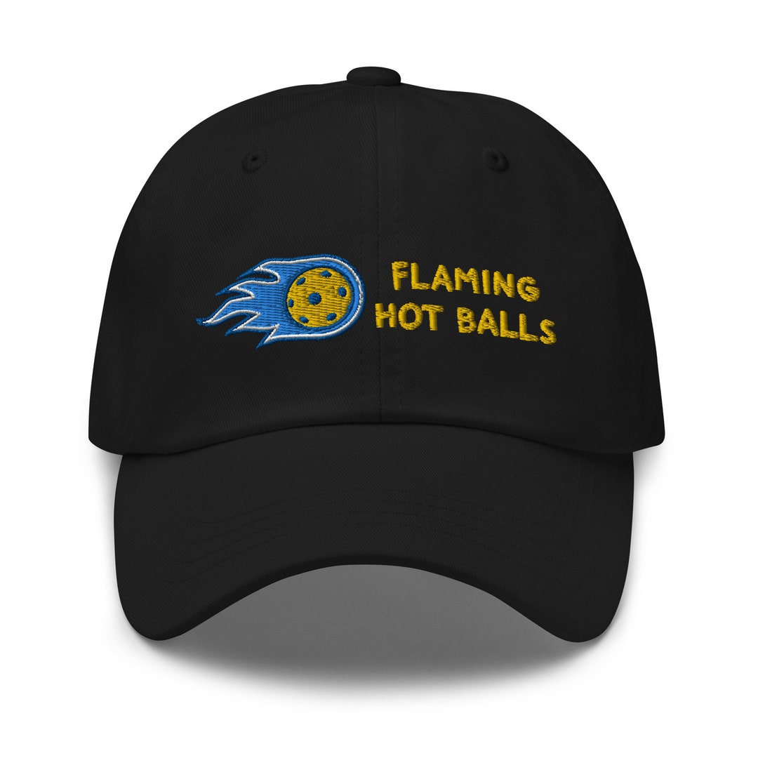 Flaming Hot Balls Dad Hat | Funny Pickleball Hat | Paddle Addict Hat ...