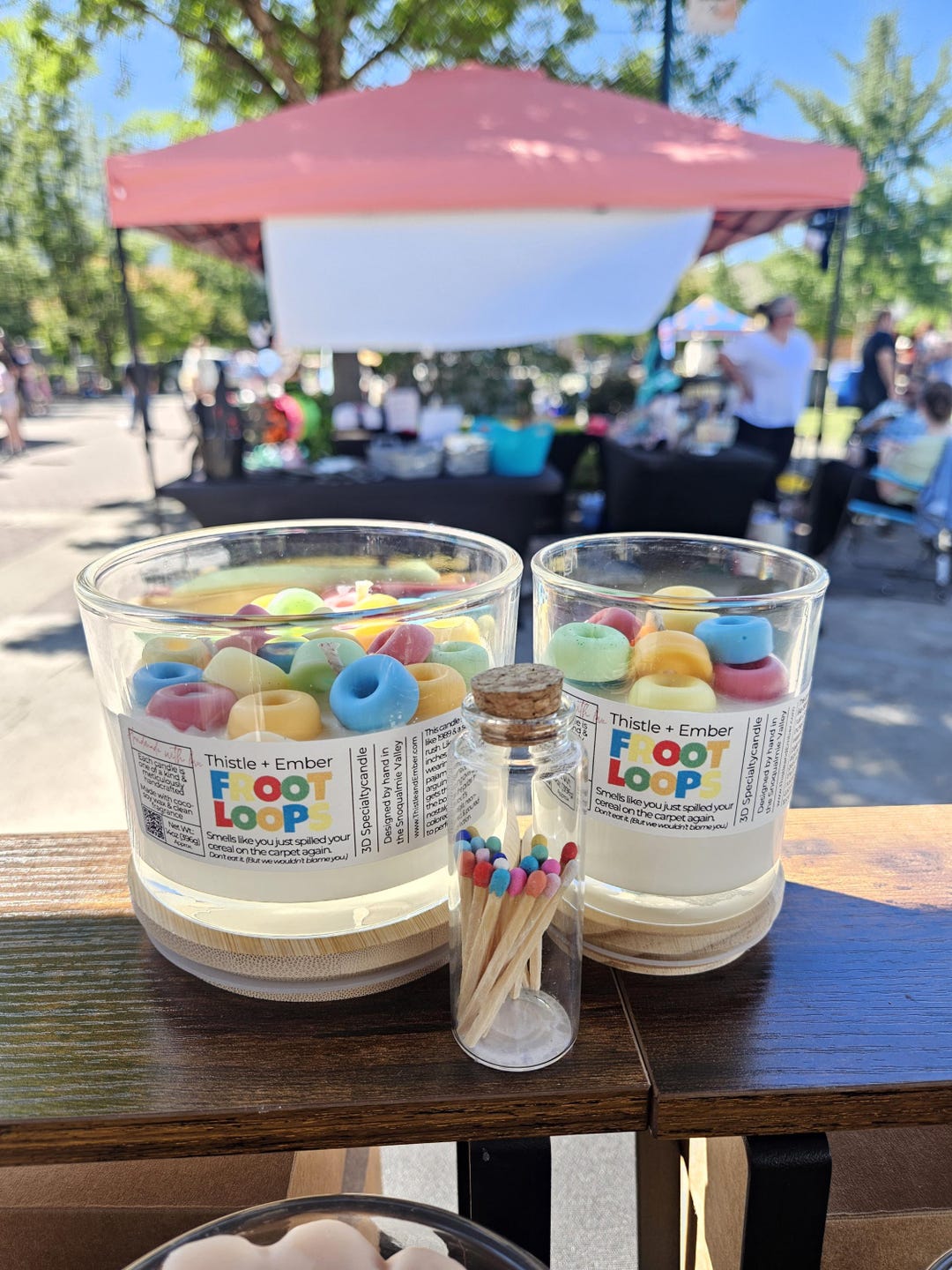 Handmade Froot Loops Candle With Realistic Wax Cereal Loops – Coconut ...