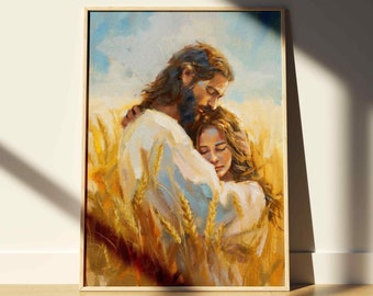 Healing Embrace Digital Download Jesus Embracing Woman Christian Art ...