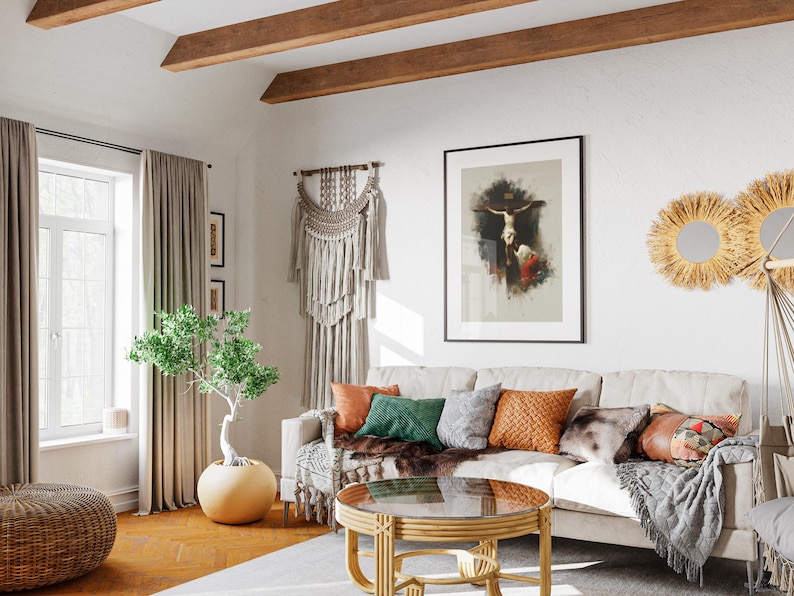 Jesus on the Cross With Mary Magdalene | Crucifixion Painting ...