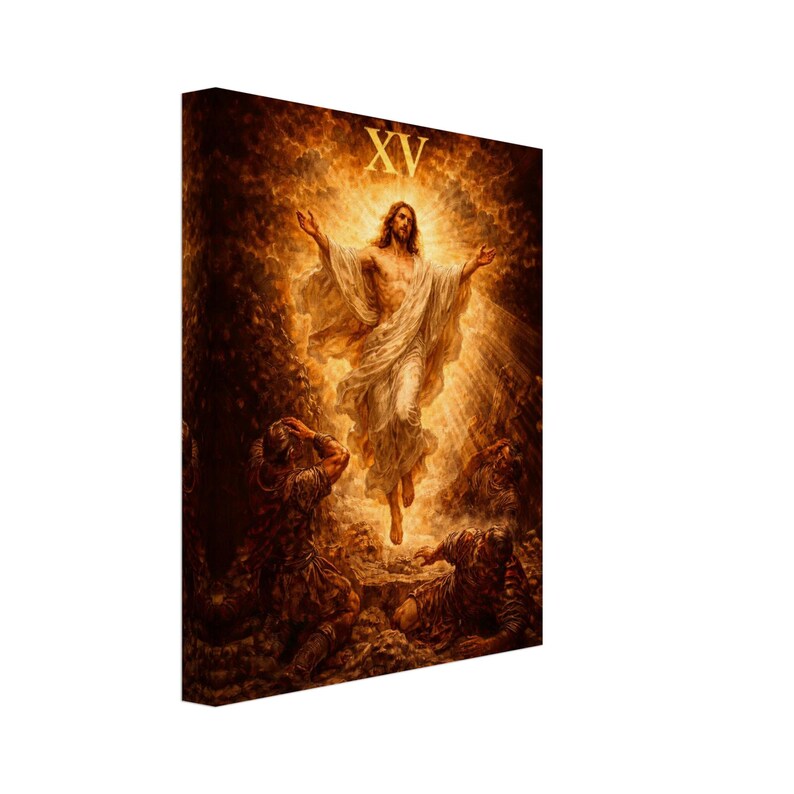 Station XV - Resurrection of Jesus Wall Art, Catholic Easter Canvas ...