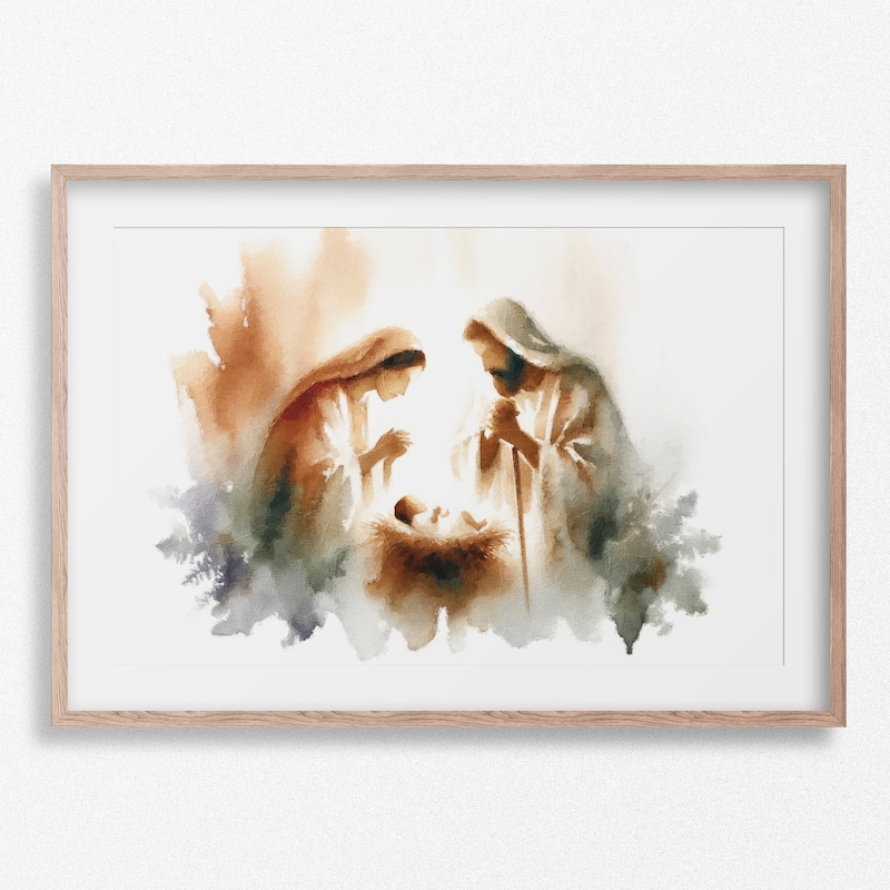 Nativity Print - Etsy