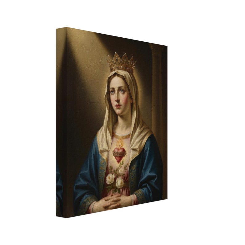 Immaculate Heart of Mary Painting | Queen of Heaven Catholic Art ...
