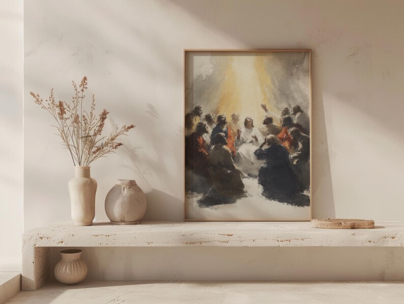 The Pentecost | Light of the Holy Spirit Fine Art Print | Marian and ...