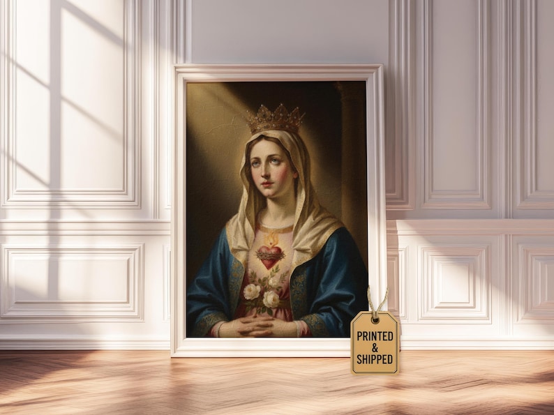 Immaculate Heart of Mary Painting | Queen of Heaven Catholic Art ...