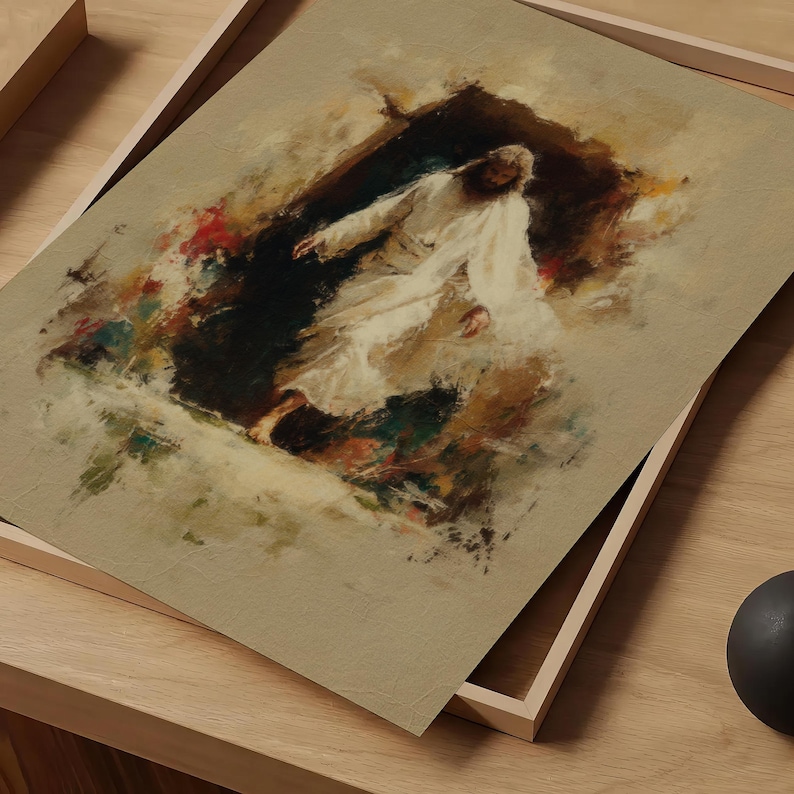 Resurrection of Jesus Watercolor | Easter Morning Art | Christ Rising ...