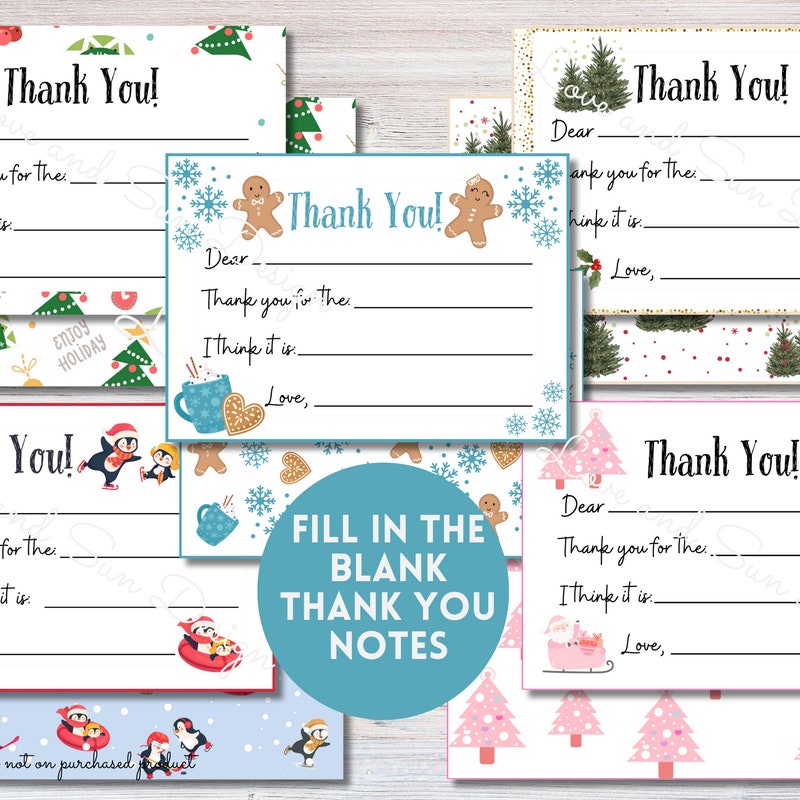 Thank You Card Blank - Etsy