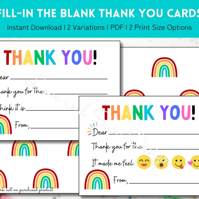 Thank You Notes - Etsy