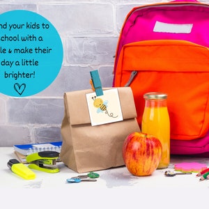 60 Printable Preschool Lunch Box Notes | Cute Animal Cards for Kids ...
