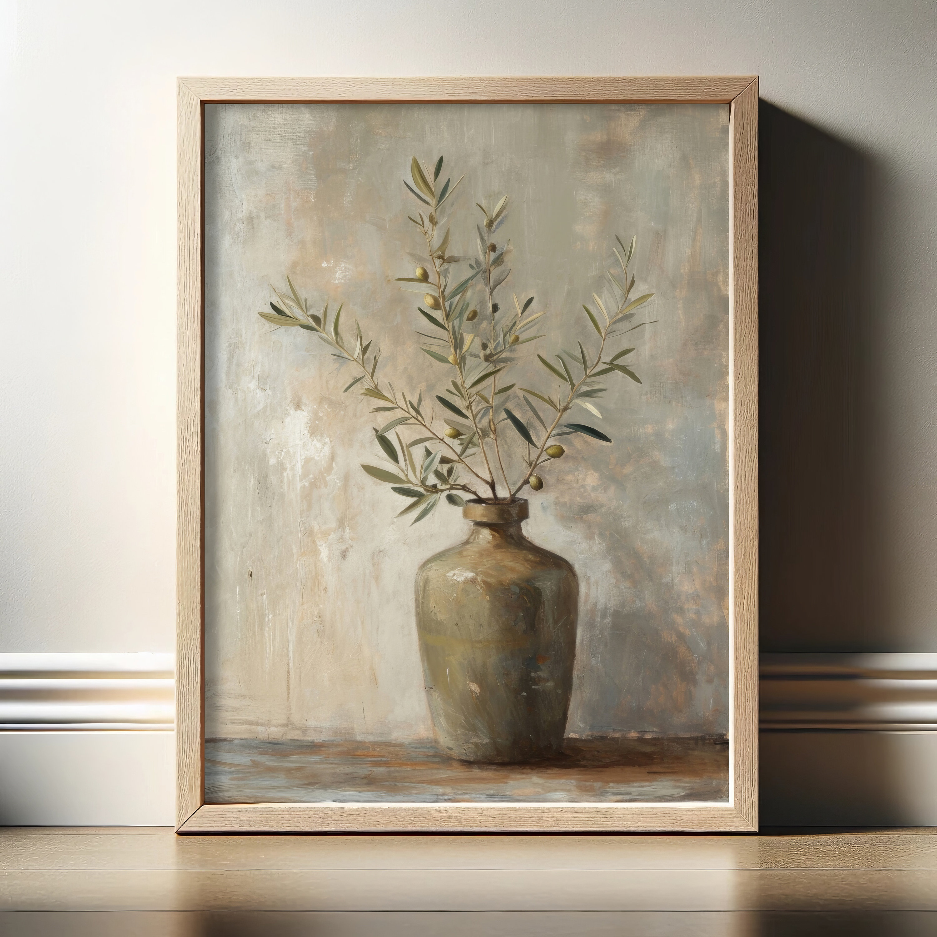 Olive Painting PRINTABLE Wall Art Modern Still Life Vintage Olive ...