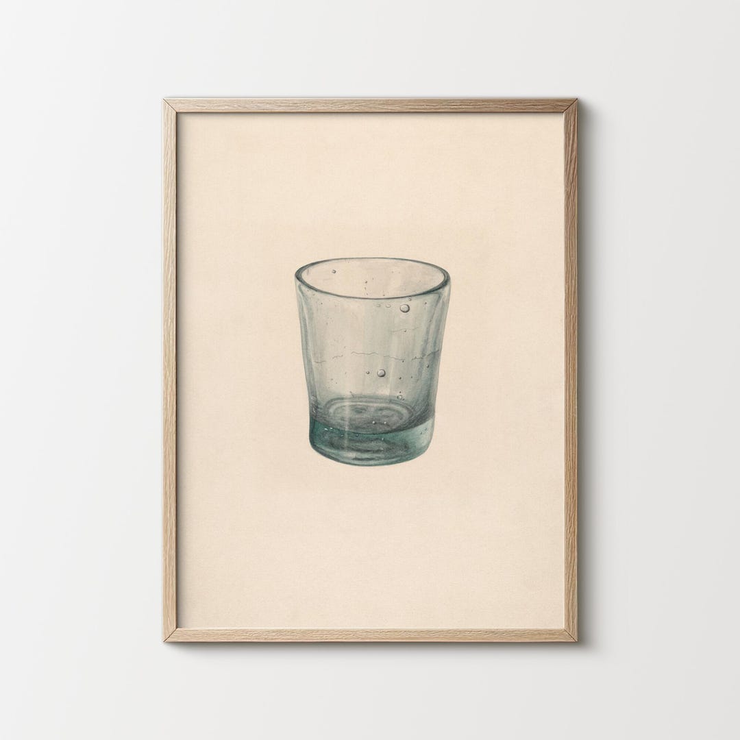 Vintage Glass Painting Still Life for Modern Home Decor - Etsy