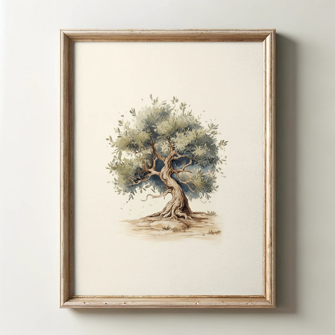 Olive Tree Botanical Print Vintage Prints Nature Wall Art Olive Branch ...