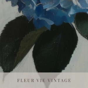 Blue Hydrangea PRINTABLE Wall Art Hydrangea Painting Flower Printable ...
