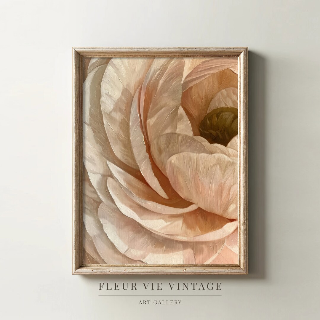 Ranunculus Painting PRINTABLE Wall Art Ranunculus Print Floral Still ...