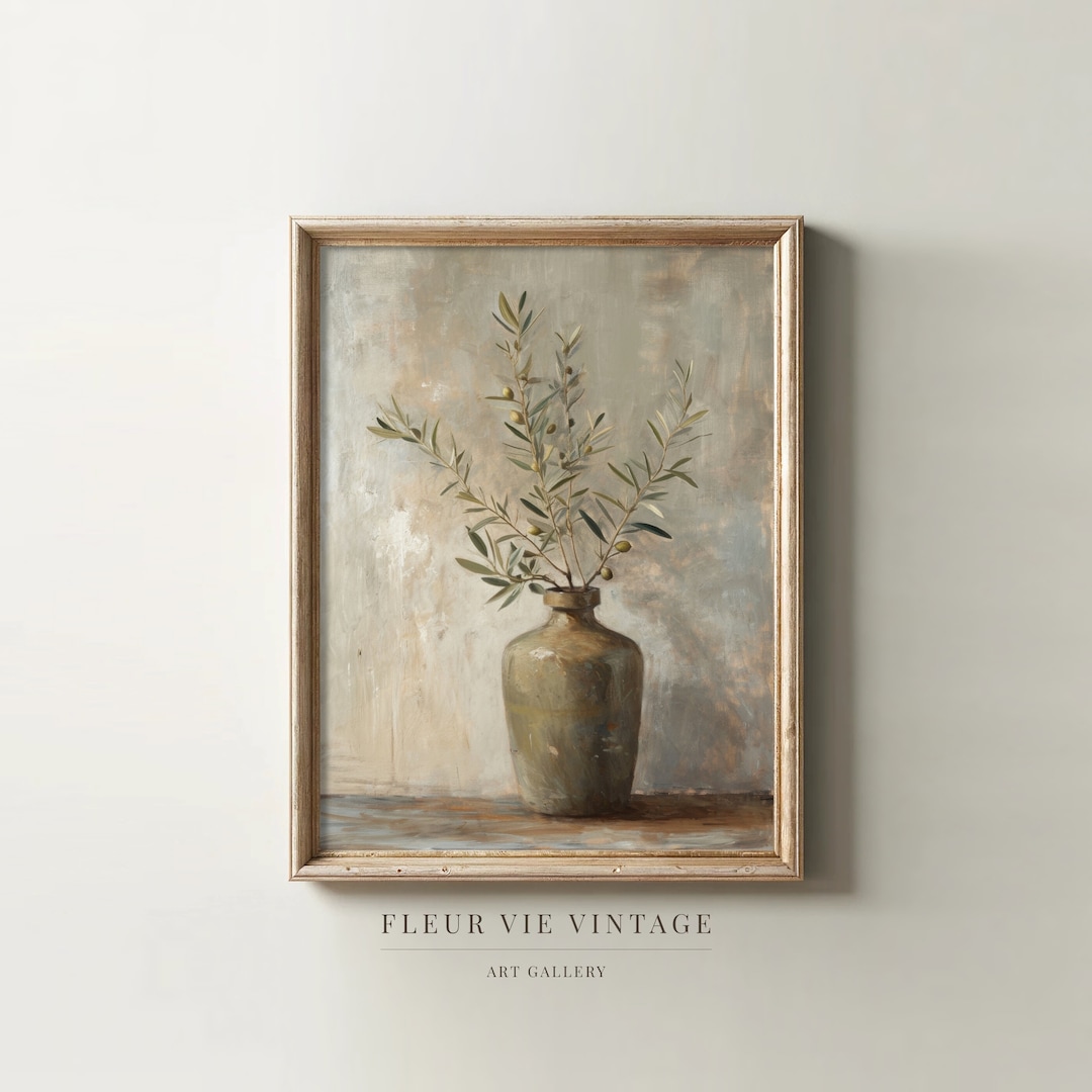 Olive Painting PRINTABLE Wall Art Modern Still Life Vintage Olive ...