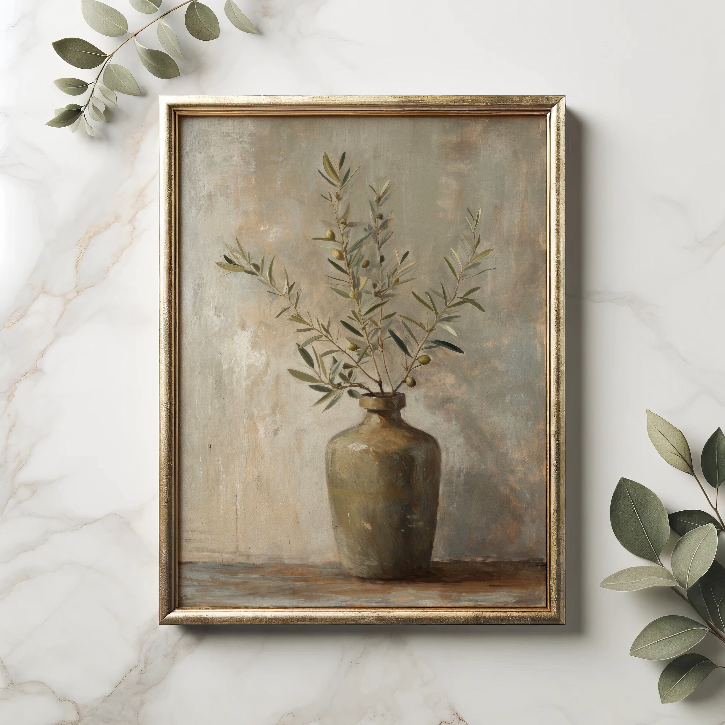Olive Painting PRINTABLE Wall Art Modern Still Life Vintage Olive ...