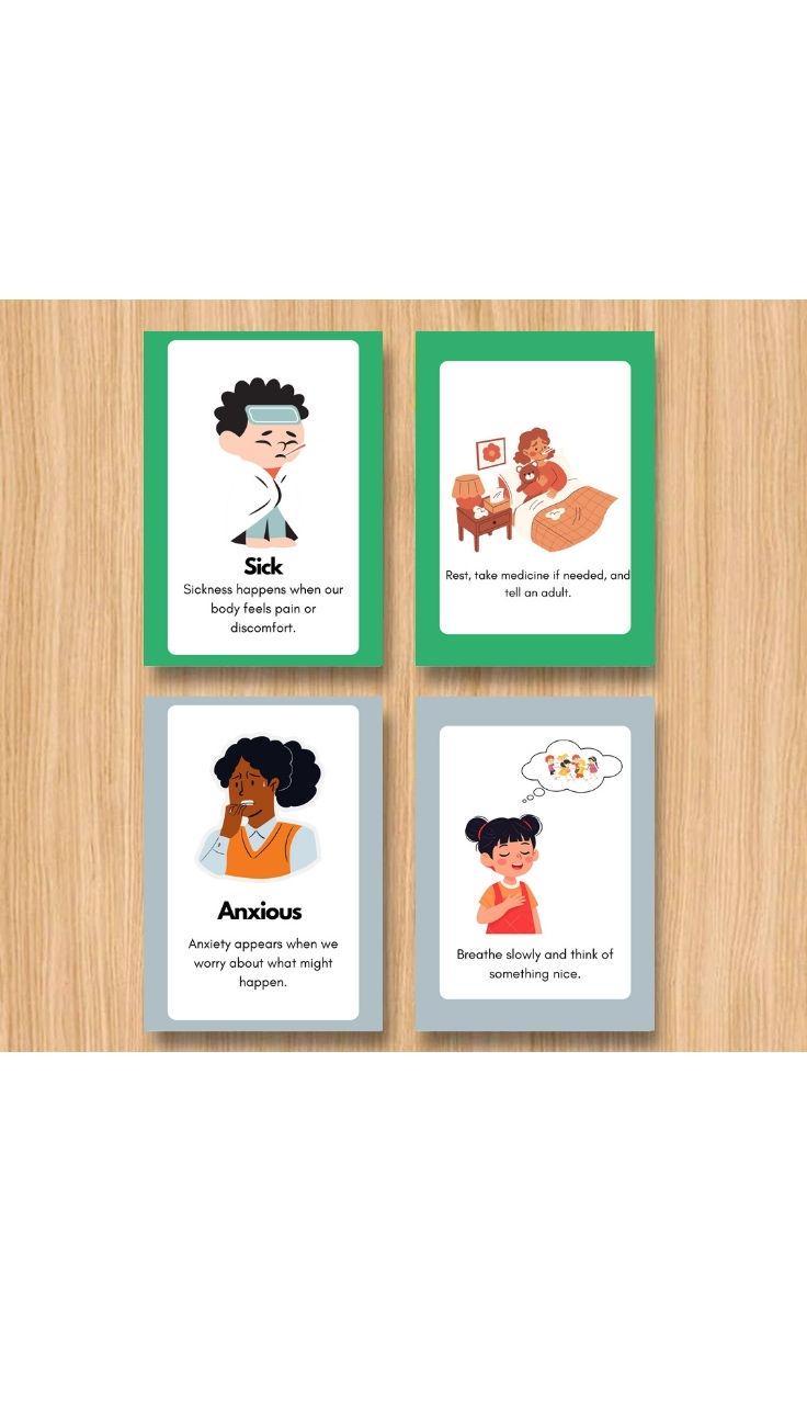 Emotion Flashcards for Kids | Printable Feelings Cards PDF | Social ...