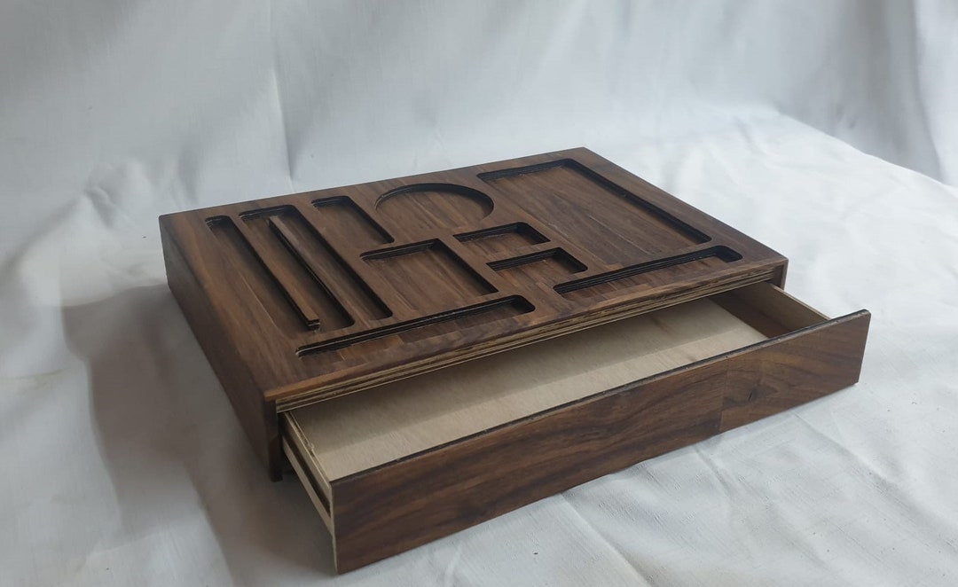 Wood Working Projects: DIY Organizer SVG, Makeup Storage, Walnut Art ...