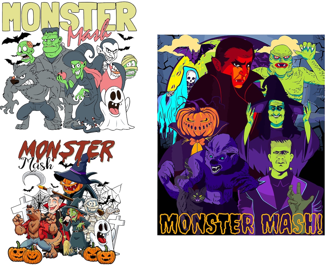 Halloween Png Monster Mash Png Monster Design Monster - Etsy