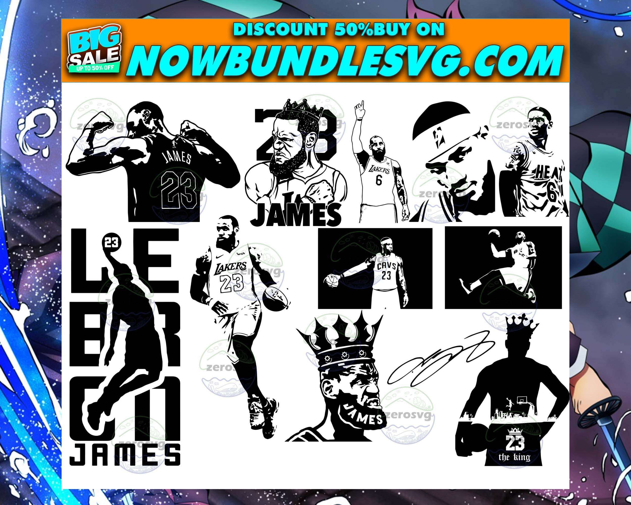 10 File Sale Lebron James Svg Bundle the King Svg Los - Etsy
