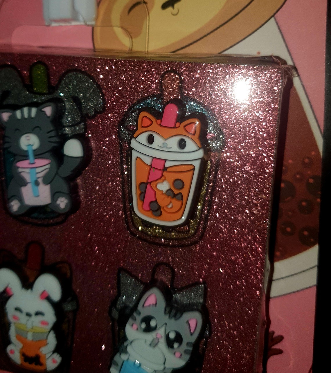 Cute Animal Bubble Tea Croc Charms 1 Six Pcs Decorative Clog Charms ...