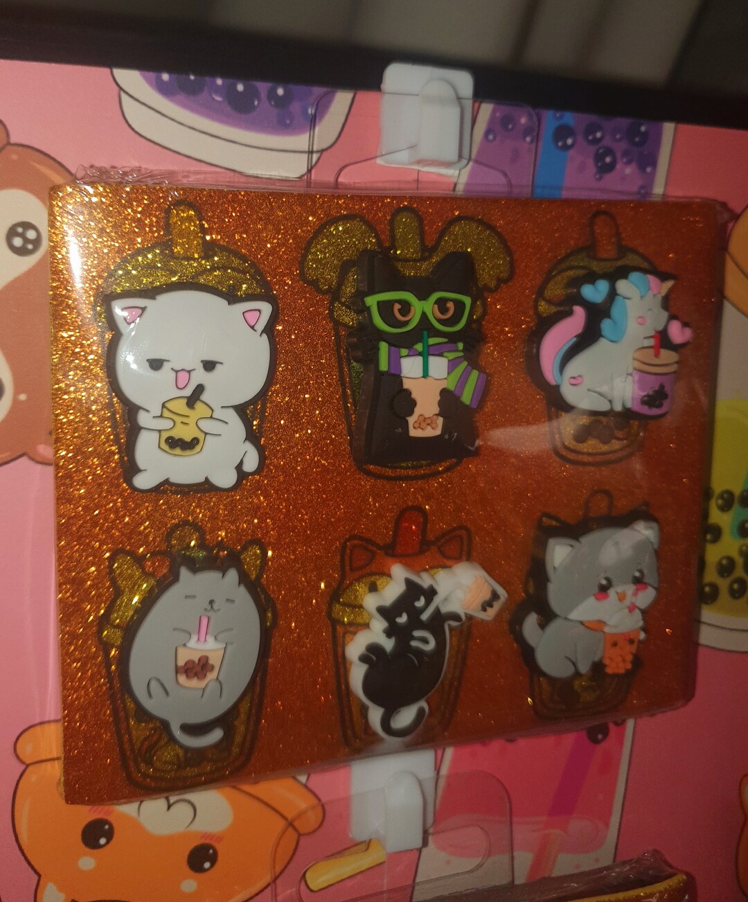 Cute Animal Bubble Tea Croc Charms 1 Six Pcs Decorative Clog Charms ...