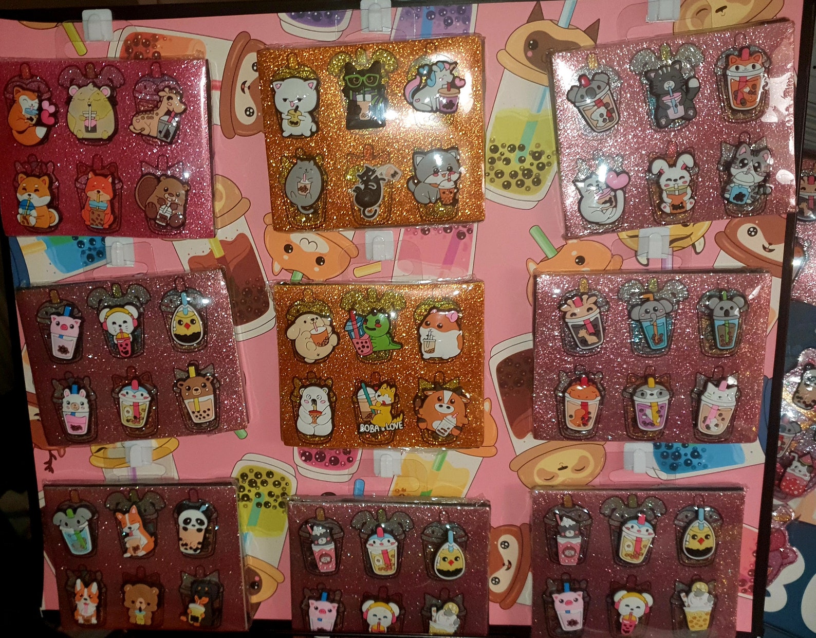 Cute Animal Bubble Tea Croc Charms 1 Six Pcs Decorative Clog Charms ...